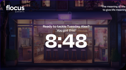 Aesthetic Online Flip Clock